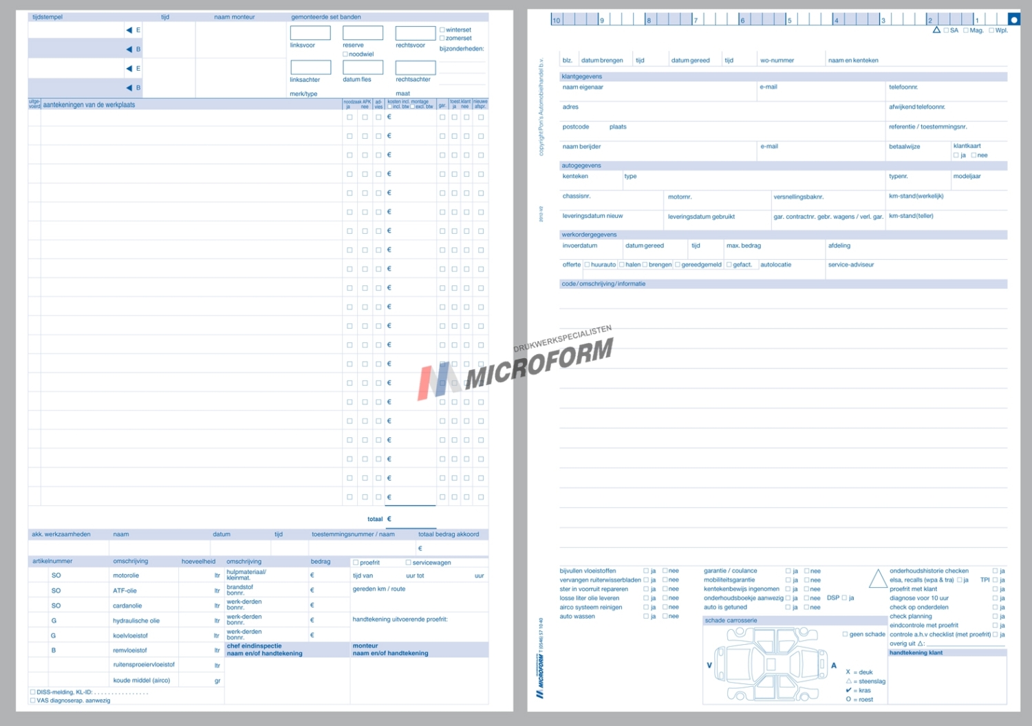 Werkorders VW – Microform
